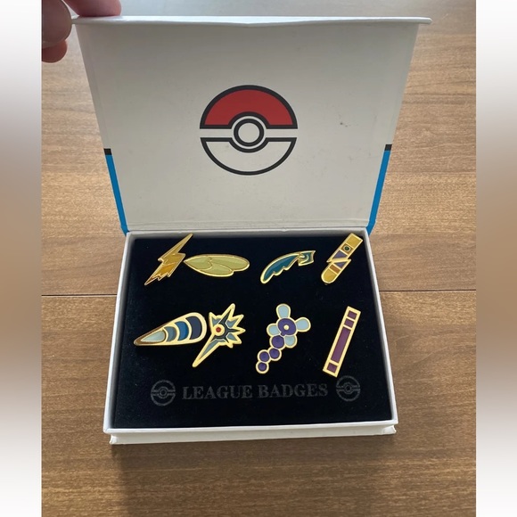 Pokemon | Toys | Anime Gym Badges Pokmon Yellow Boxed Set Of 8 | Poshmark